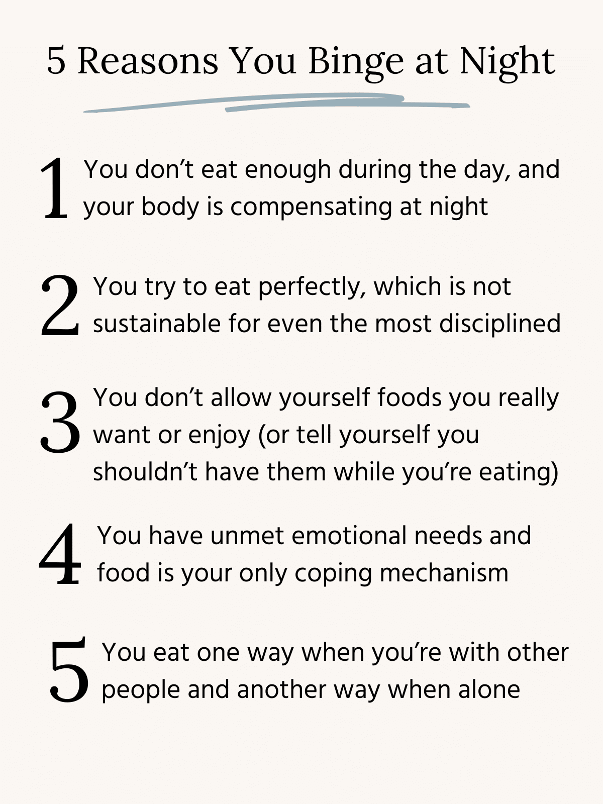 Why You Binge At Night Plus Proven Steps to Stop | Sarah Gold Nutrition ...